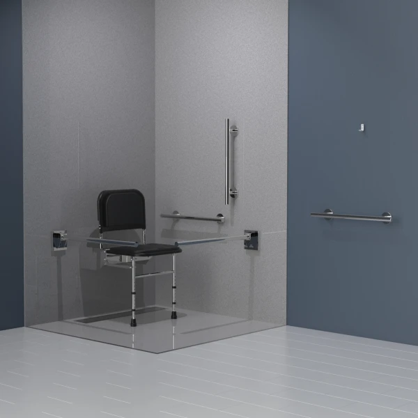 NymaSTYLE Doc M Stainless Steel Changing Room Pack with Luxury Rails ...