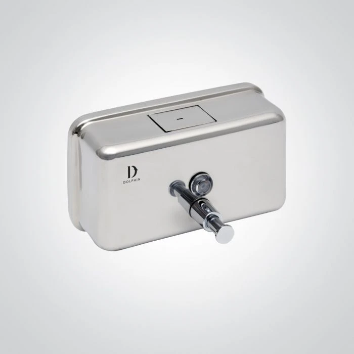 Dolphin Stainless Steel Horizontal Soap Dispenser | Dolphin