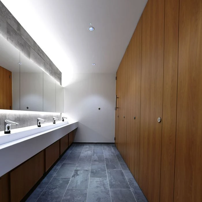 Flush Fronted HPL Toilet Cubicles (44mm Thick) | Commercial Washrooms