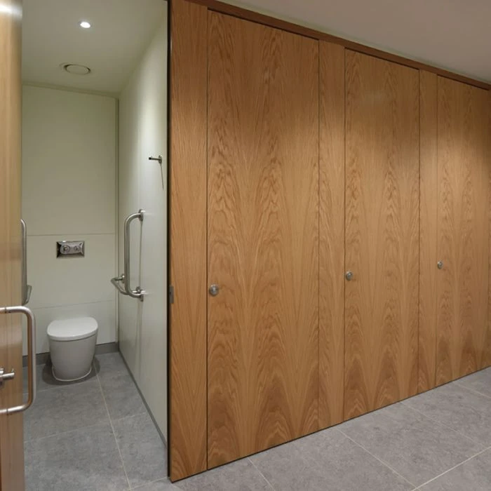 Flush Fronted, Full Height Veneer Toilet Cubicles (44mm Thick ...