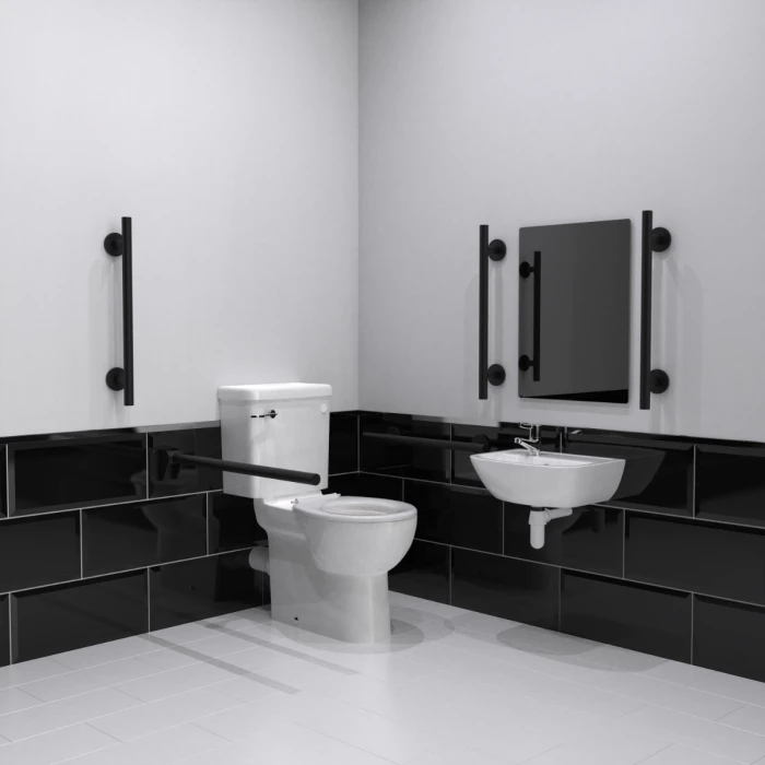 NymaSTYLE Premium Rimless Luxury Close Coupled Doc M Toilet Pack with ...