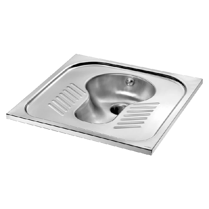 Delabie Stainless Steel Recessed Squat Pan | Commercial Washrooms