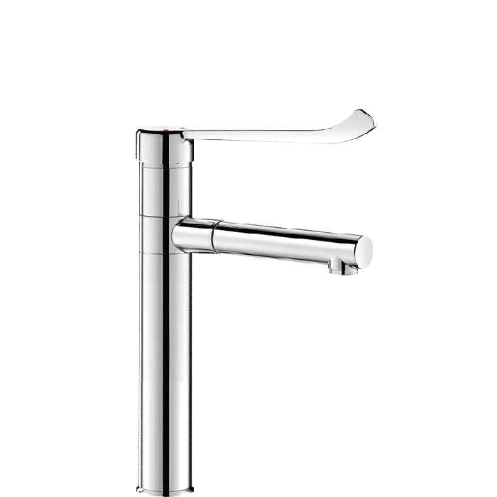Delabie Mechanical Basin Mixer Tap with Removable Swivelling Stainless ...