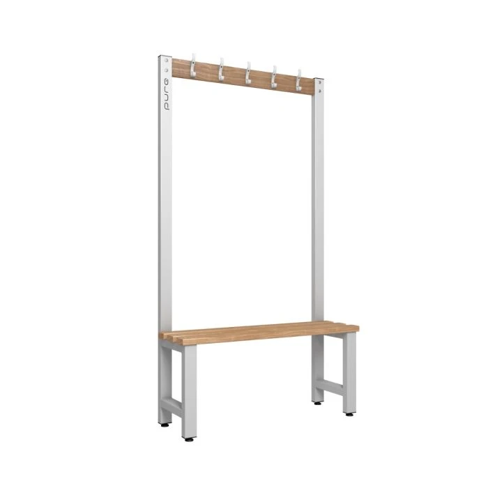 Changing Room Benches | Single Sided Island with Ash Slats