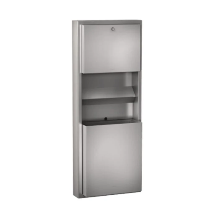 KWC DVS Wall Mounted Waste Bin, Paper Towel, Soap Dispenser Combination ...