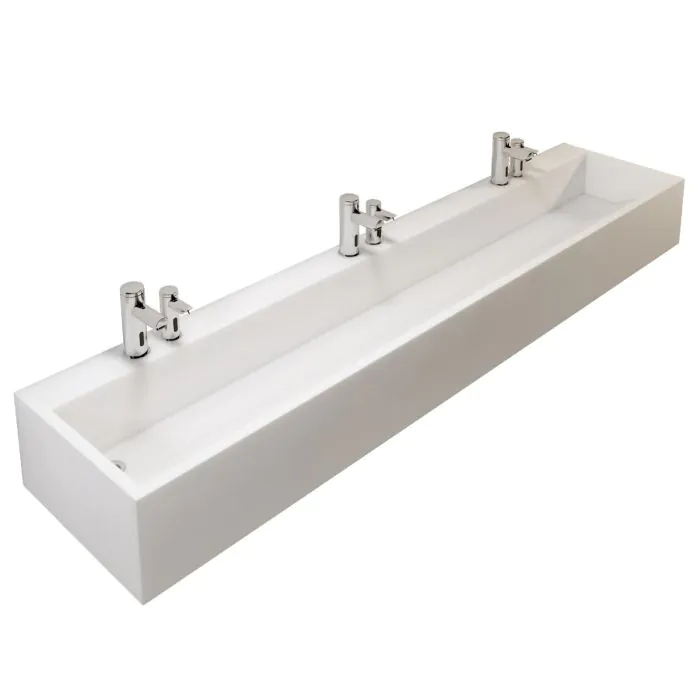 Trough Bathroom Sink