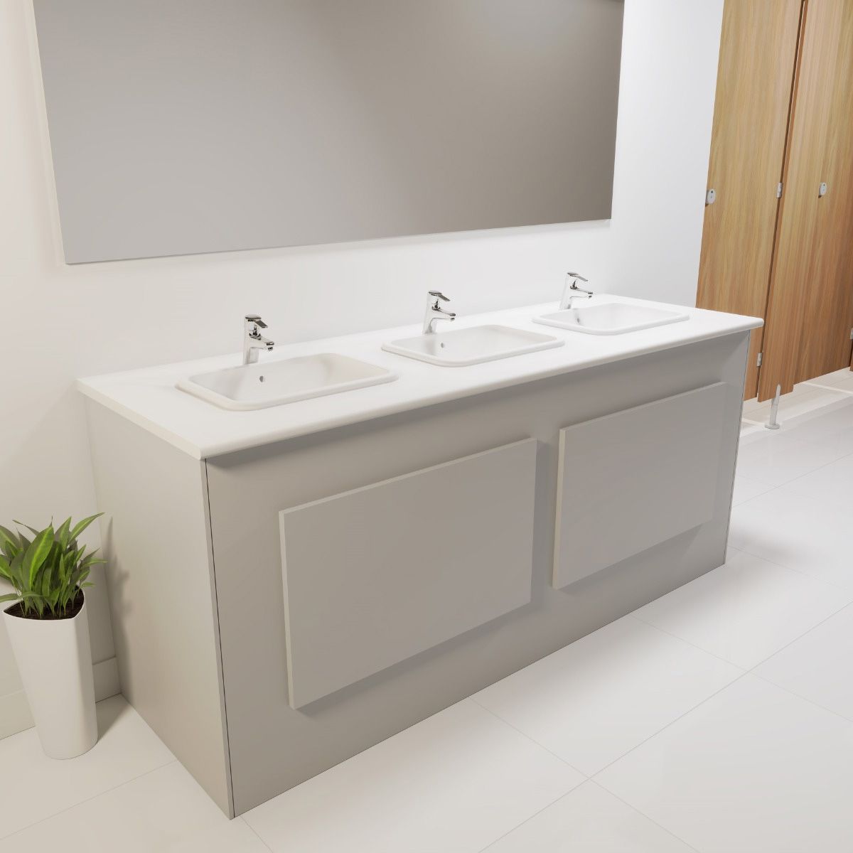 Building Commercial Bathroom Vanities