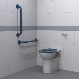 Fitzroy Of London Back To Wall Ambulant Doc M Toilet Pack with Steel ...