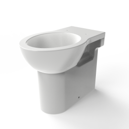 Fitzroy Of London Back To Wall Box Rim Doc M Disabled Toilet Pan, NY01 ...