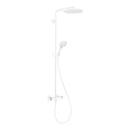 Hans Grohe Raindance Select S 240 1 Jet Showerpipe Ecosmart White
