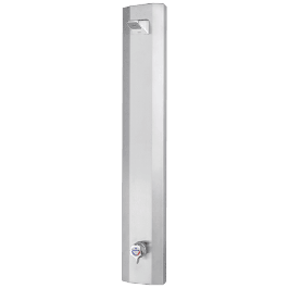 Rada PA - V8VR2 Commercial Shower Panel (White/Stainless Steel), 1.1613 ...