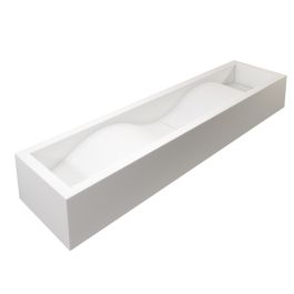 Solid Surface Wave Wash Trough | Corian Wash trough